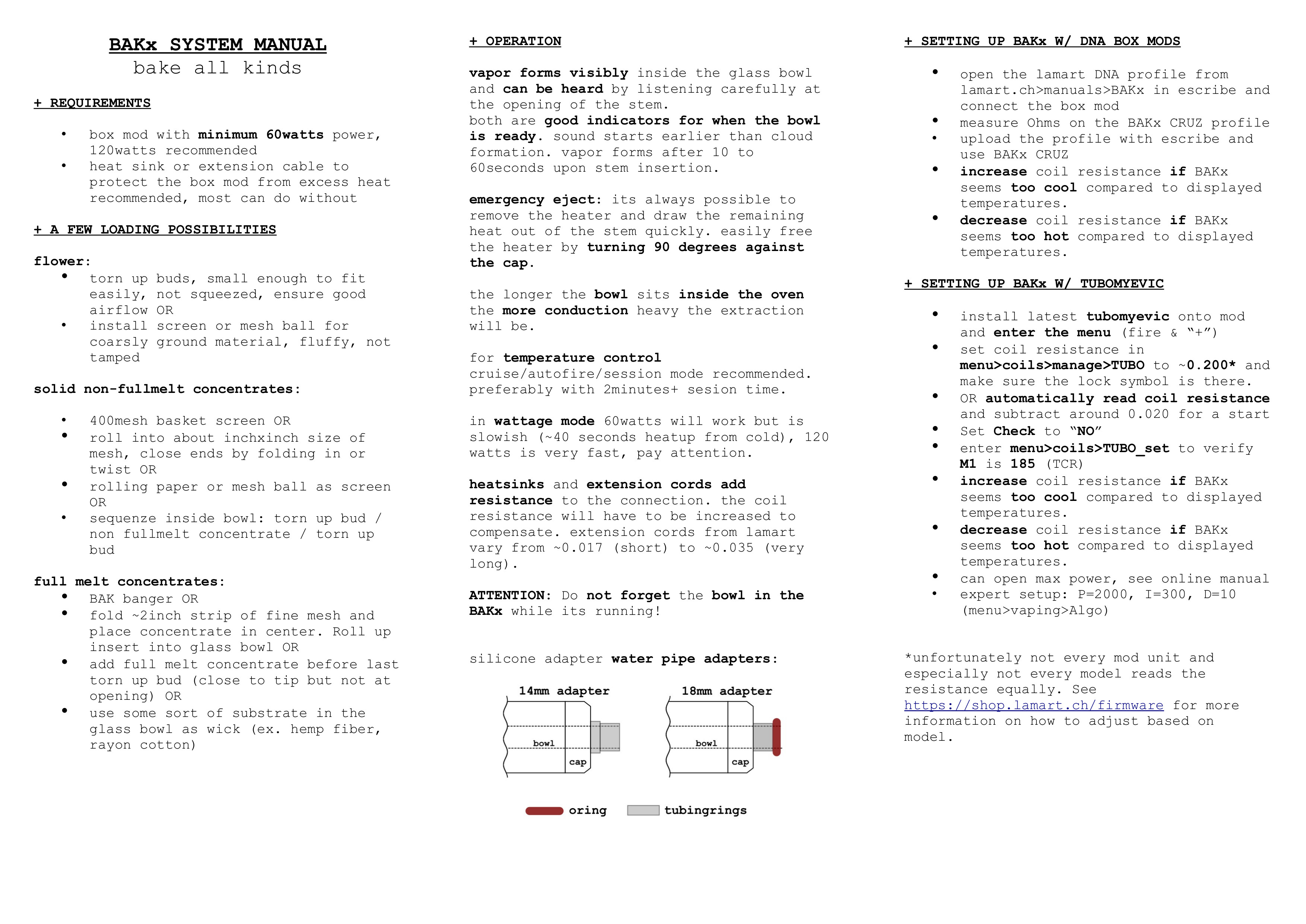 BAKx manual